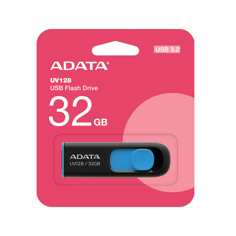 Adata UV128 USB Flash Drive 32GB USB 3.2 Gen 1 – Click Computers